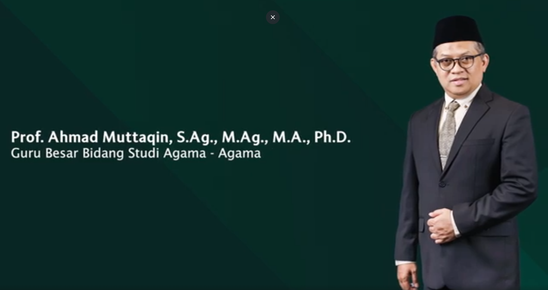 Profil Guru Besar | Prof. Ahmad Muttaqin, S.Ag., M.Ag., M.A., Ph.D. – Tvmu Stasiun Yogyakarta